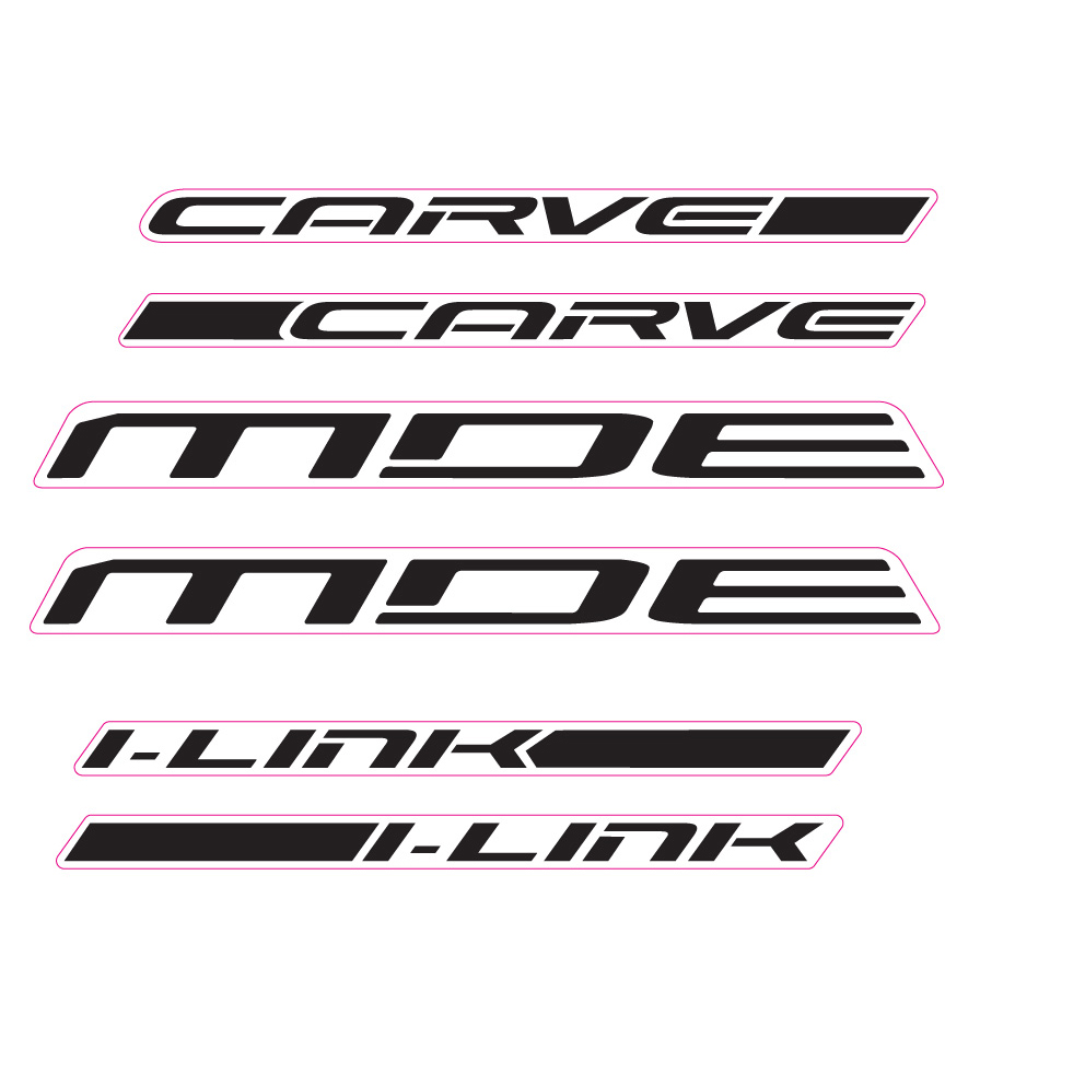 Full 2015 CARVE decals Kit - MDE Bicycles - Handcrafted since 2001